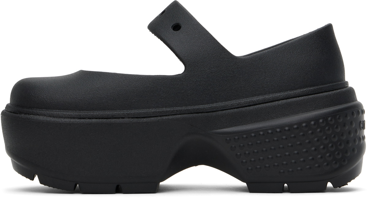 Crocs Black Stomp Mary Jane Slip-On Loafers Crocs