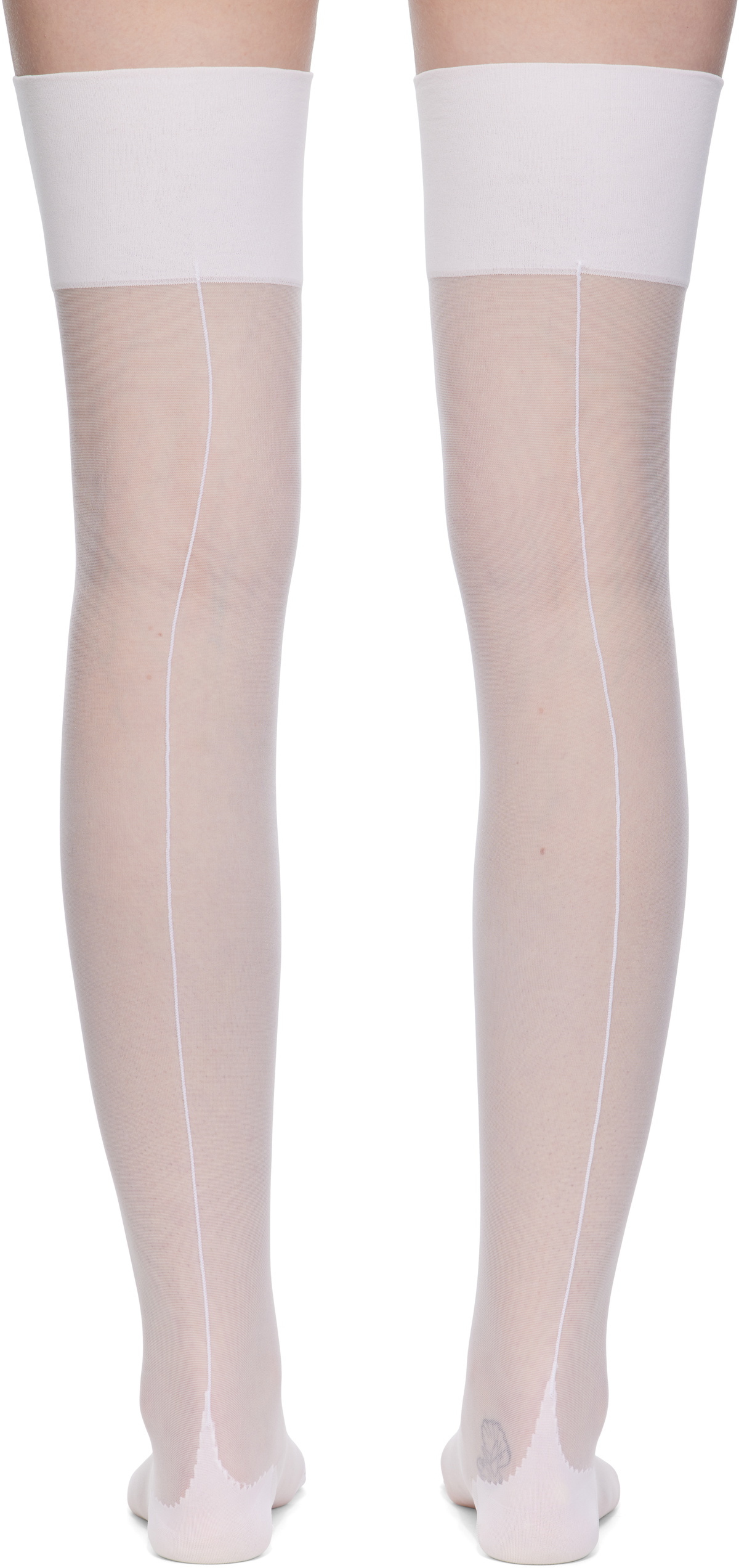 Agent Provocateur White Amber Stocking Socks Agent Provocateur