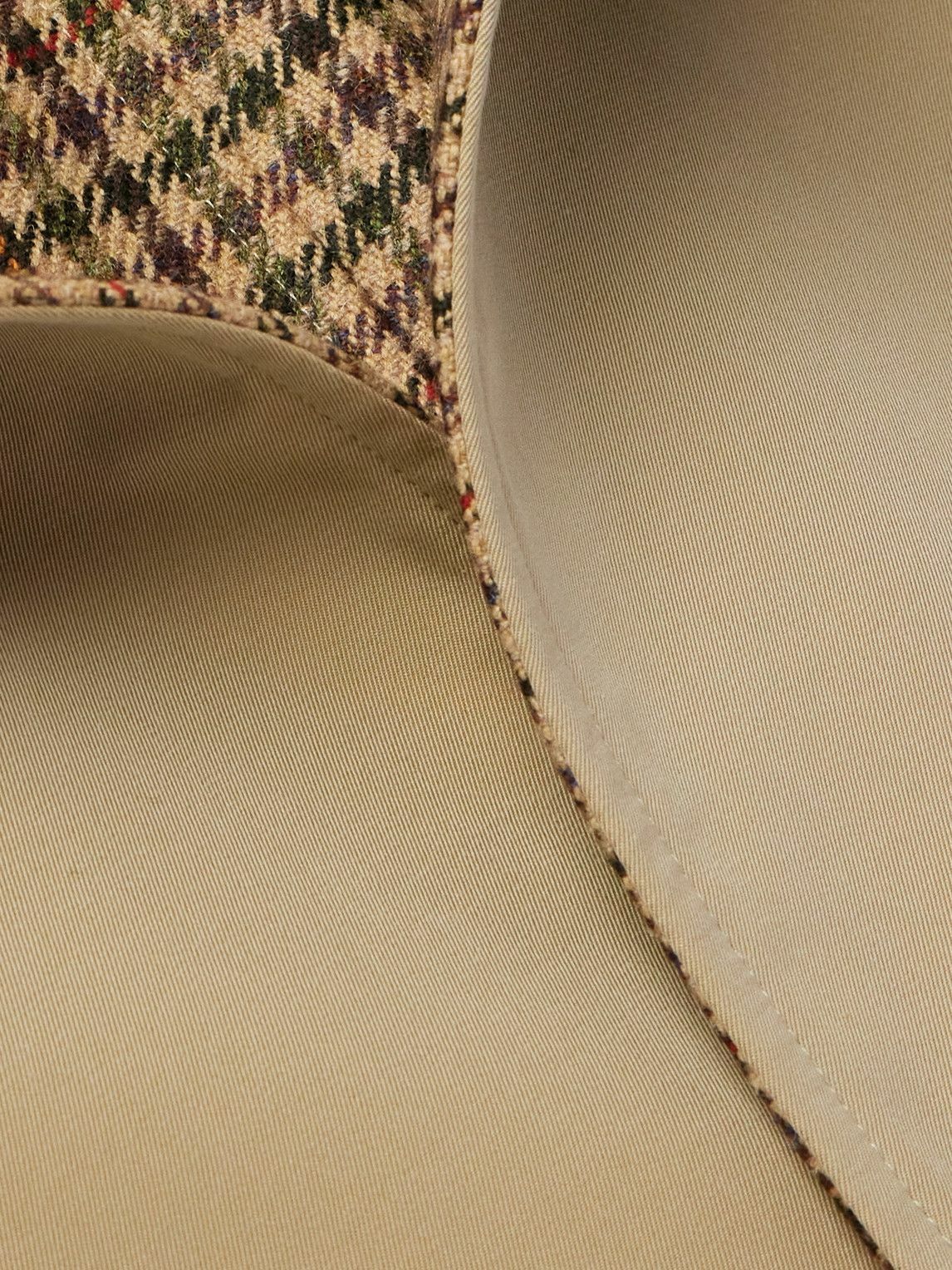 Drake's - Reversible Cotton-Twill and Houndstooth Wool Coat - Neutrals ...