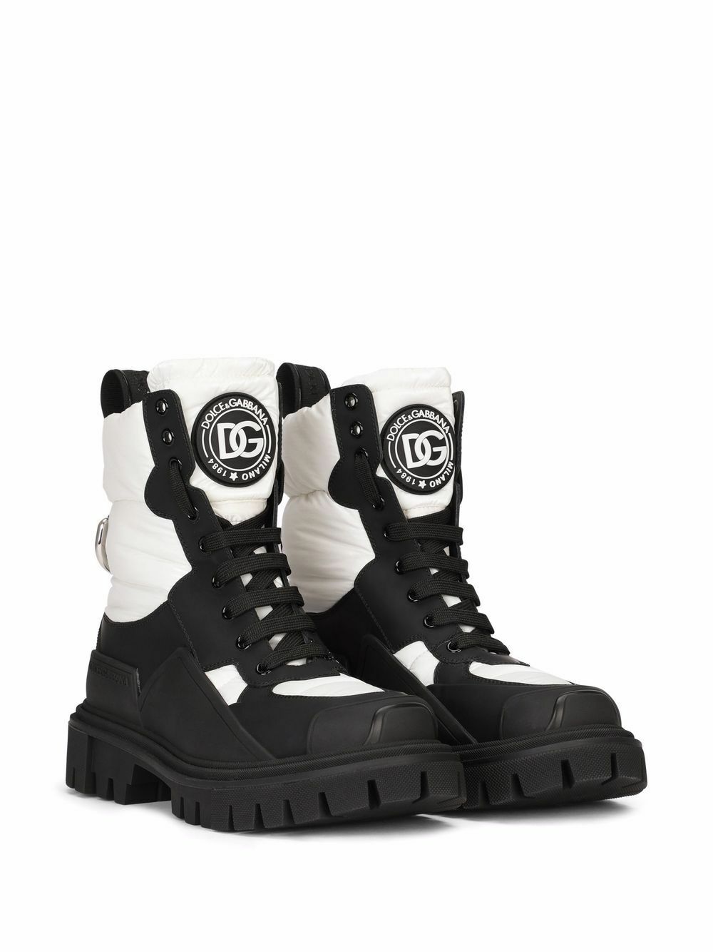 DOLCE & GABBANA - Dg Next Nylon And Leather Boots Dolce & Gabbana