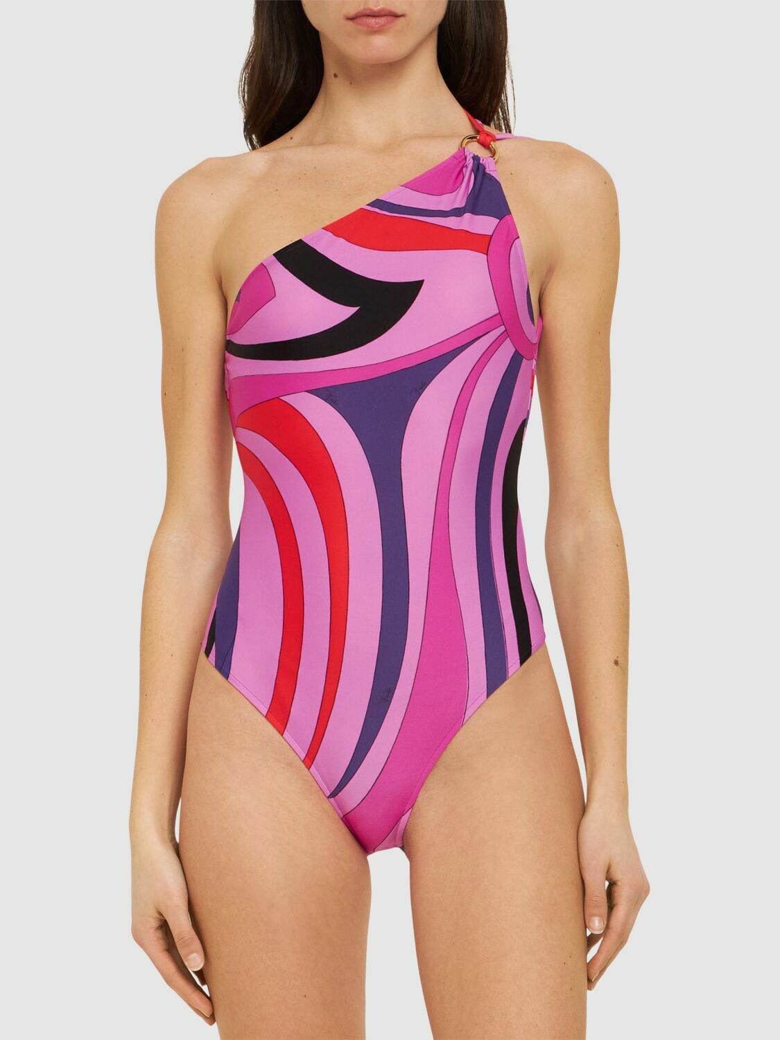 PUCCI Printed Lycra One Piece Swimsuit Emilio Pucci