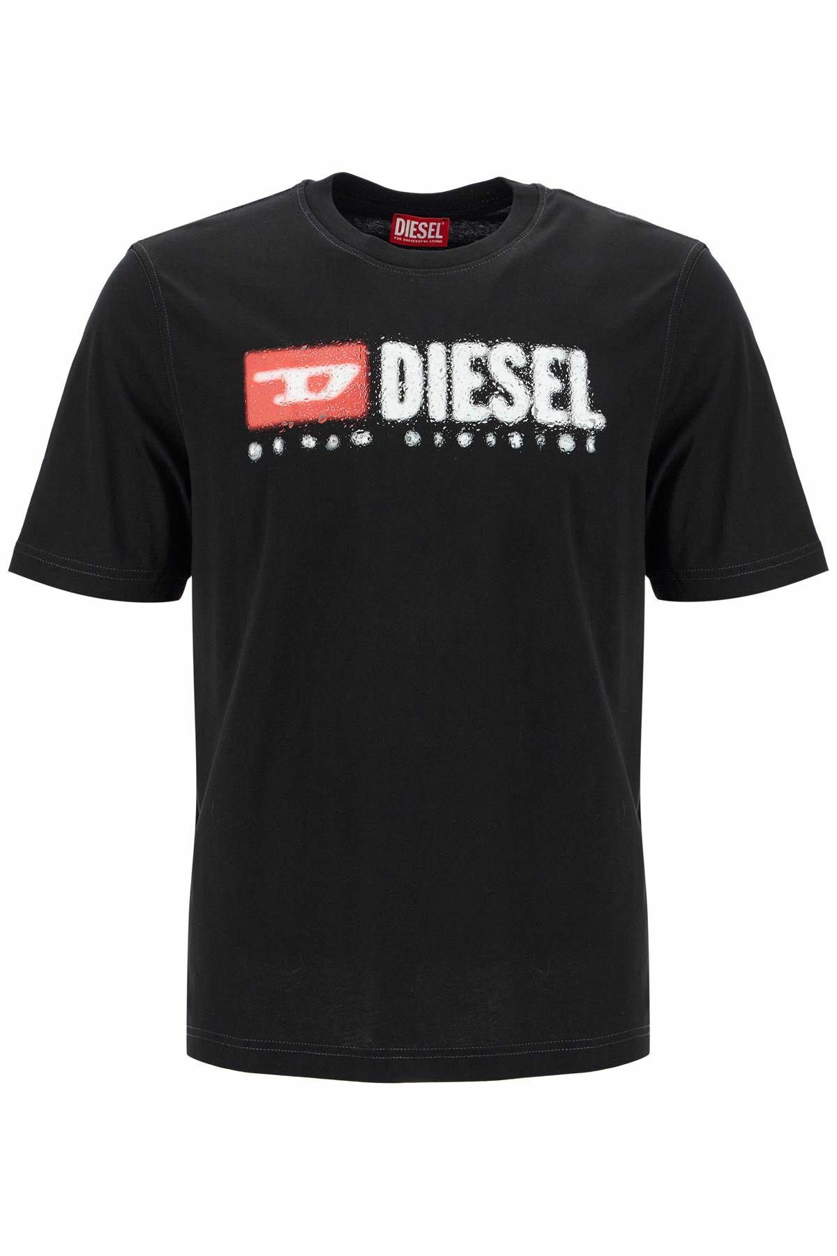DIESEL t-shirt t-adjust-k14 with Black Diesel