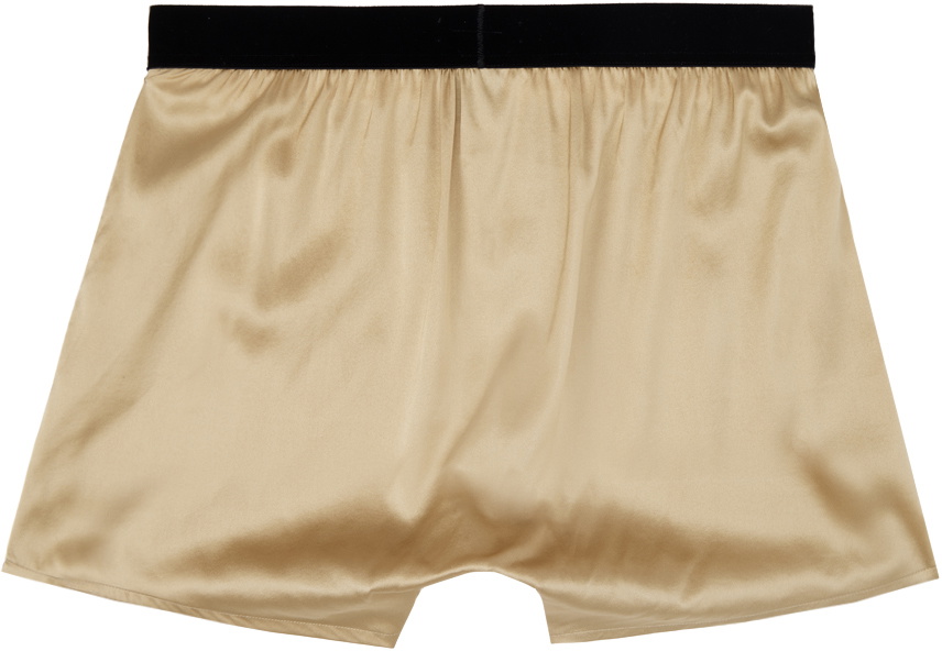TOM FORD Gold Silk Boxers TOM FORD