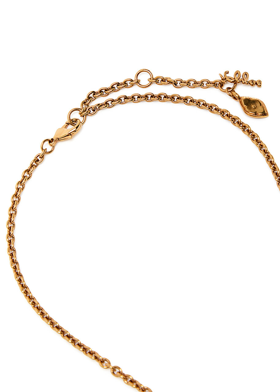 Chloe The Chloé Amulet Embellished Necklace - Gold - One Size Chloe