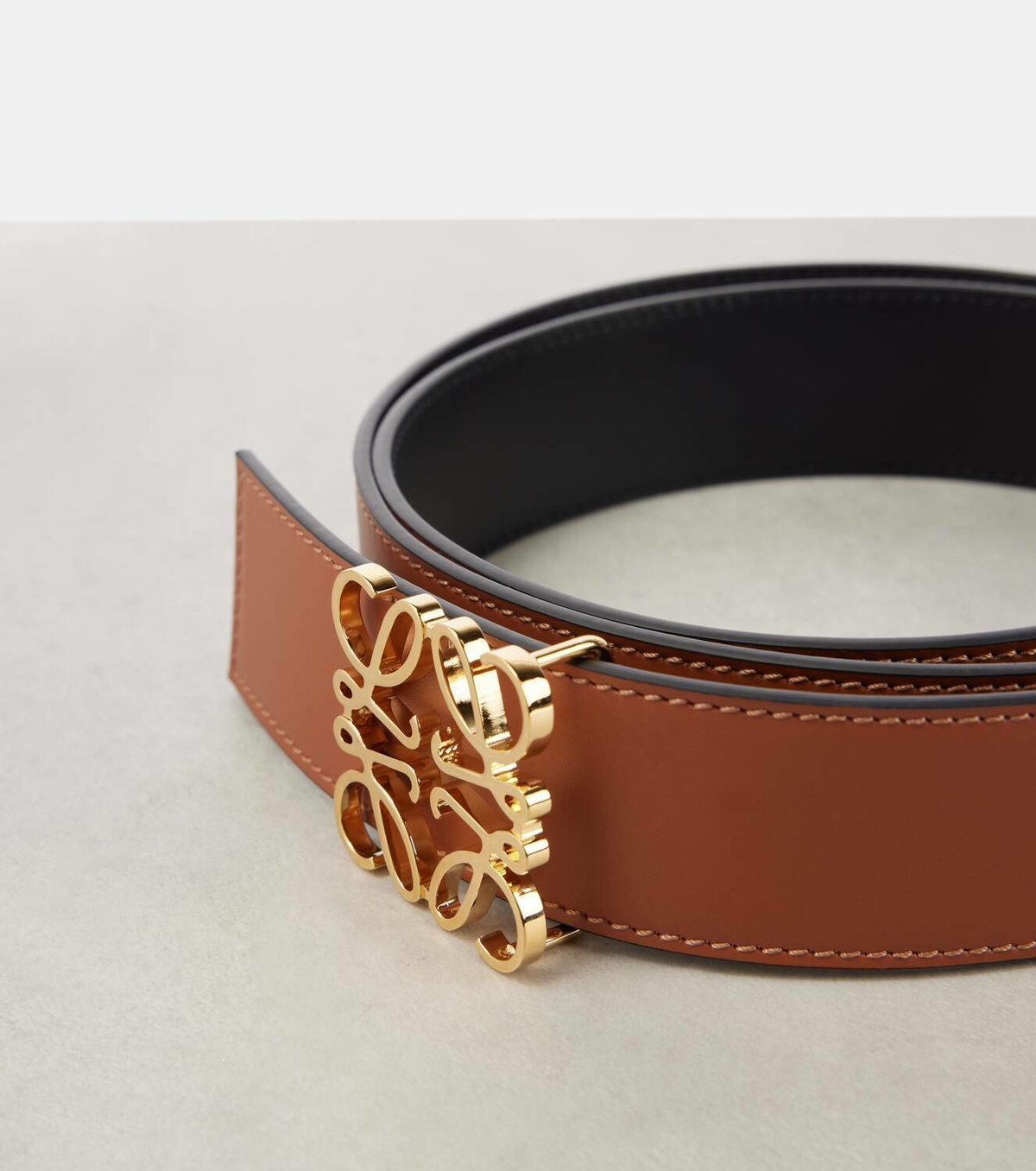 Loewe Anagram reversible leather belt Loewe