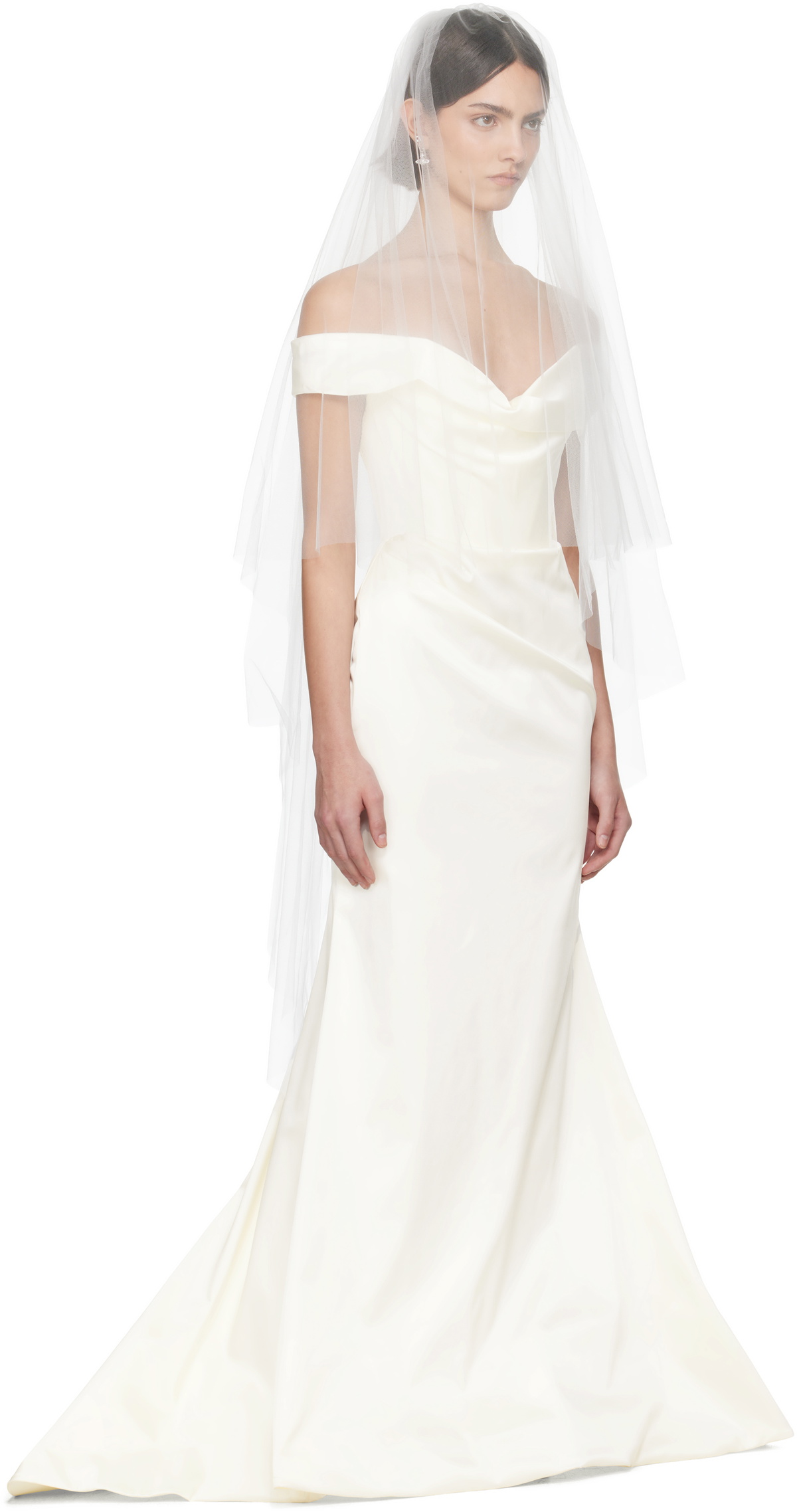 Vivienne Westwood SSENSE Bridal Capsule Classic Ballerina Veil Vivienne ...