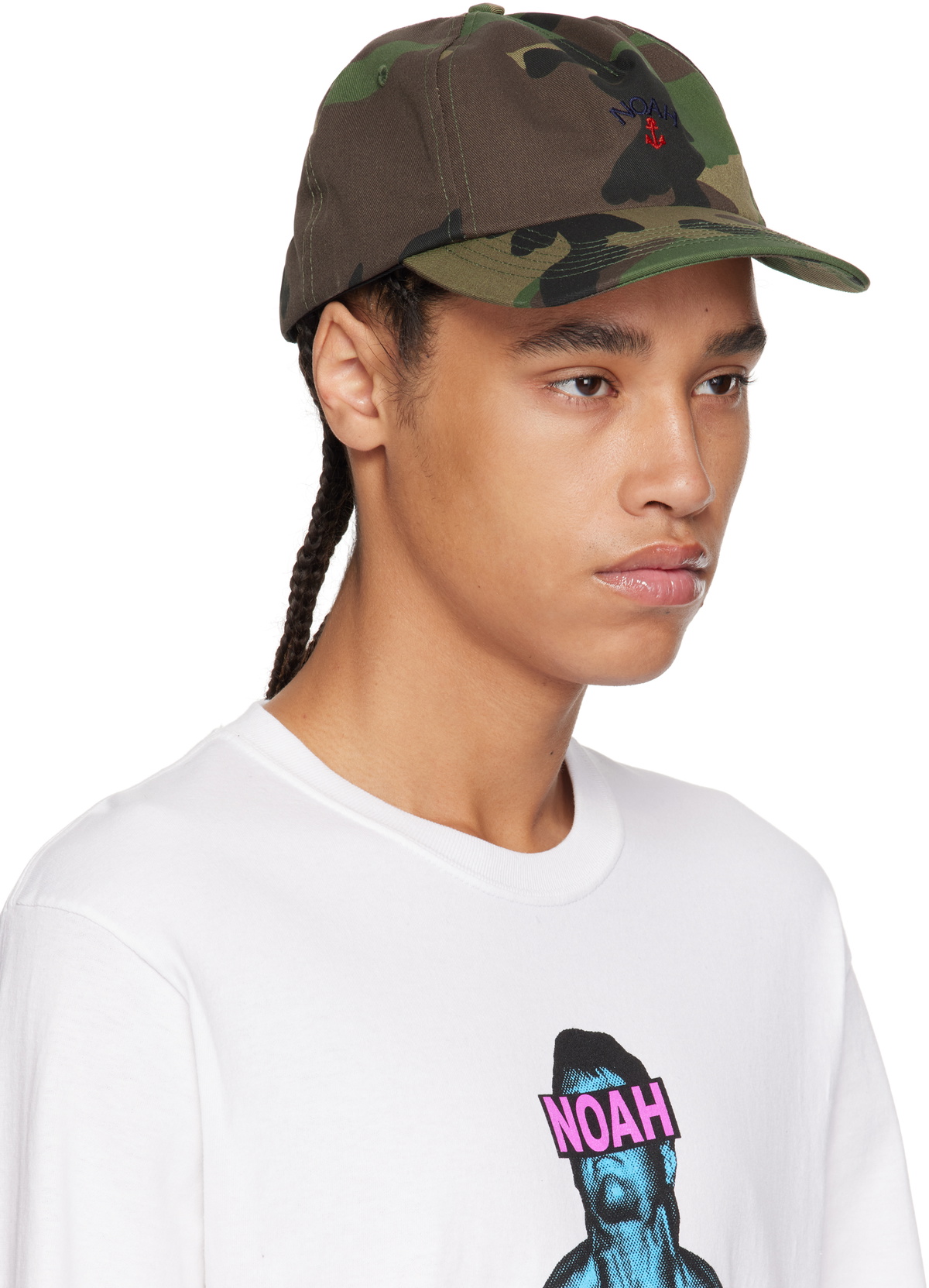 Noah Khaki Anchor Logo 5 Panel Cap Noah NYC