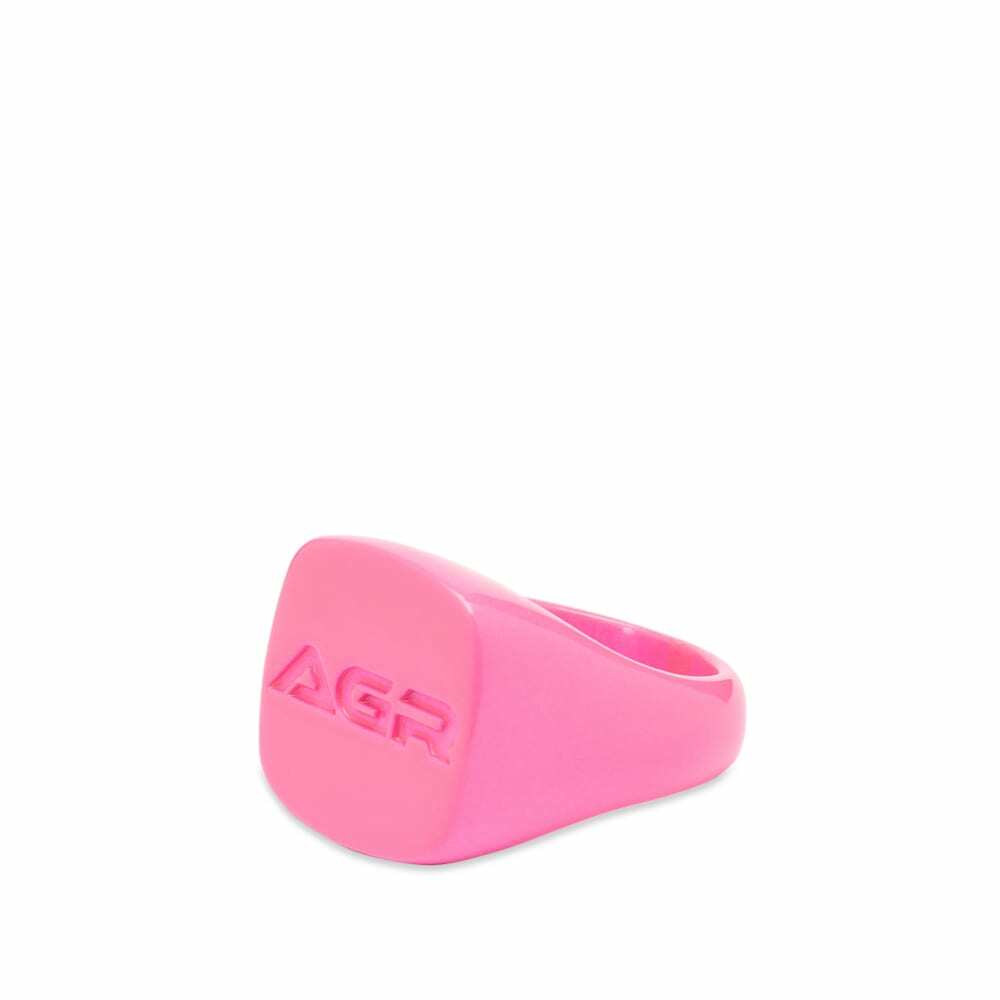 AGR Women's x Hatton Labs Passion Signet Ring in Pink AGR