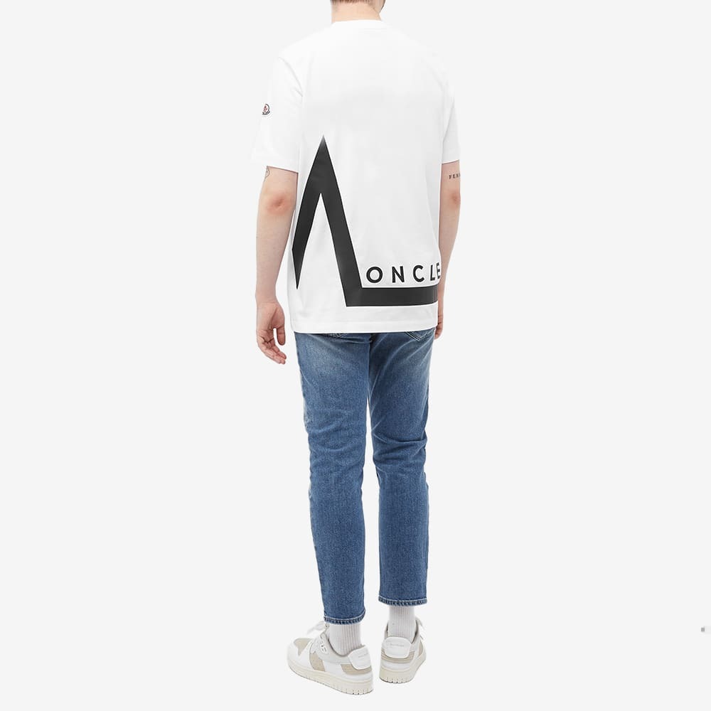 Moncler Men's M Logo T-Shirt in White Moncler