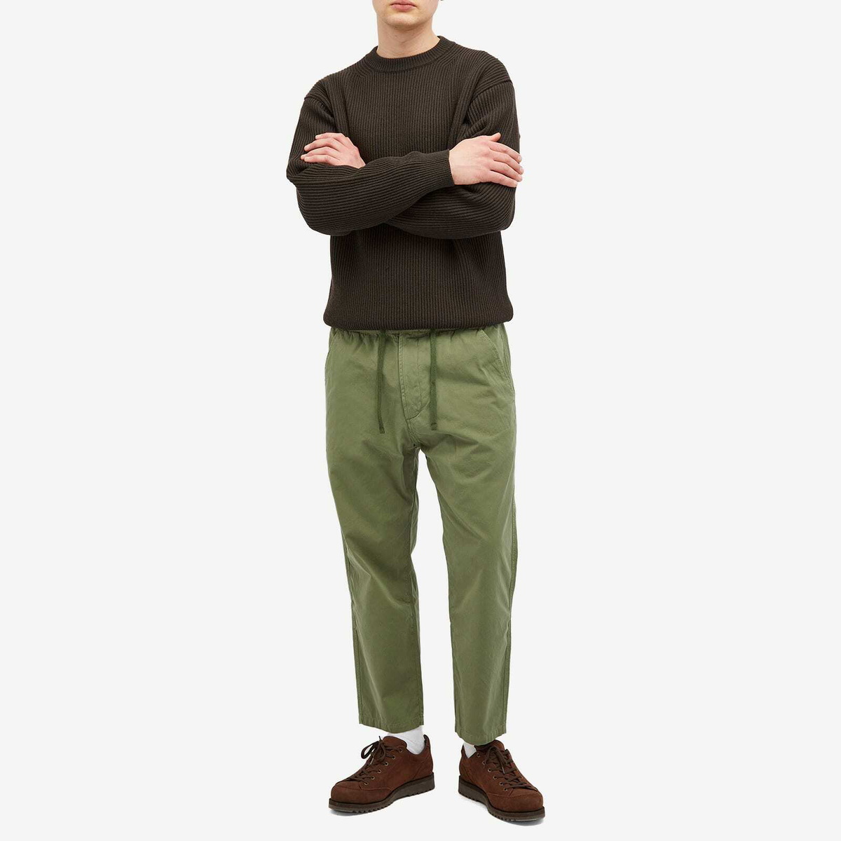 Universal Works Men's Summer Canvas Hi Water Trousers in Birch ...