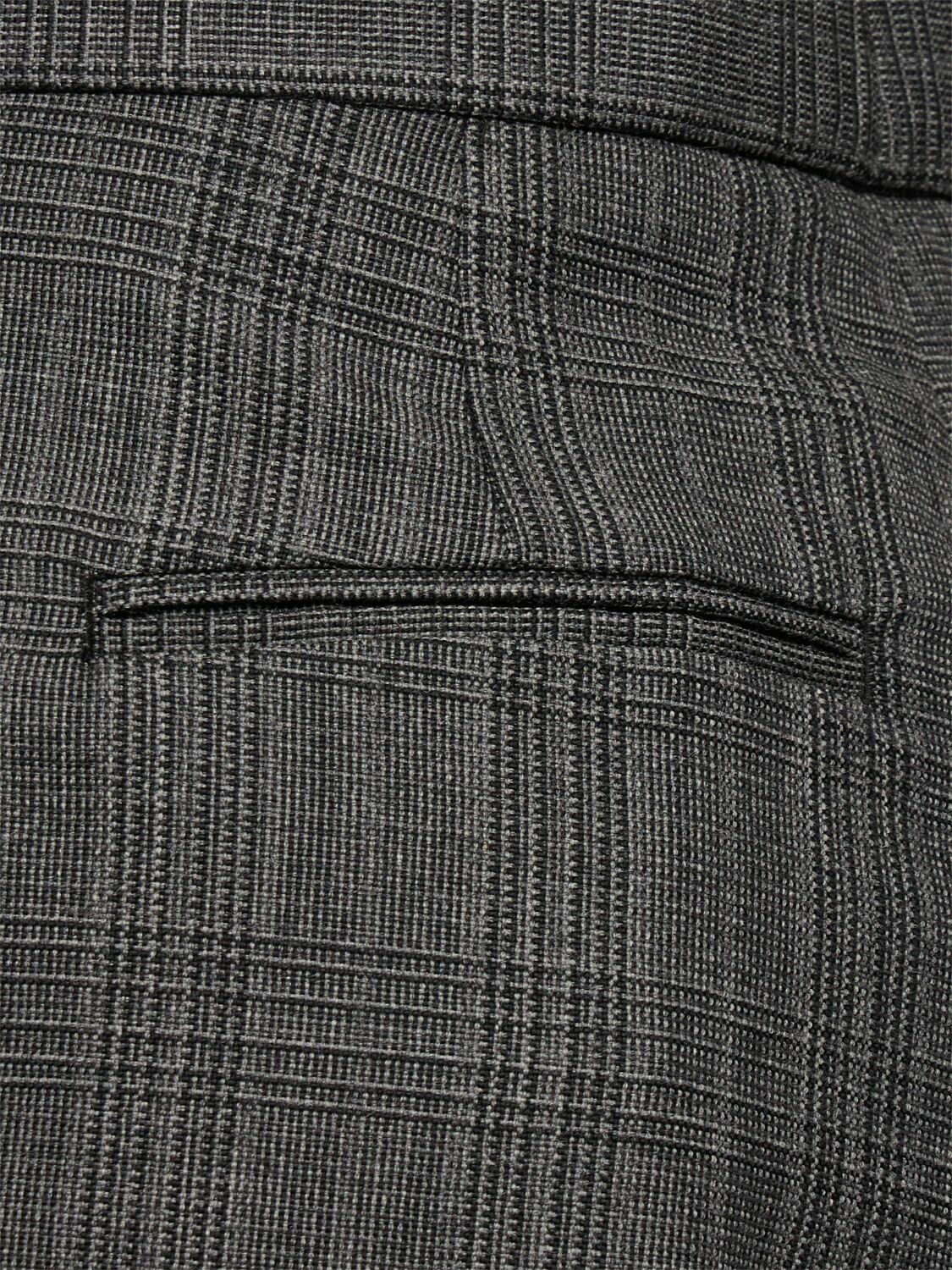 MSGM High Rise Wool Straight Pants MSGM