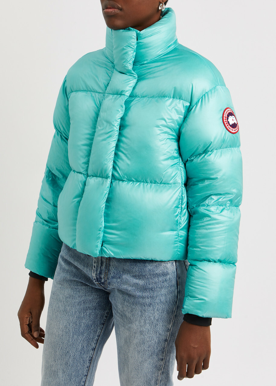 Canada Goose Cypress Quilted Cropped Shell Jacket Blue Canada Goose