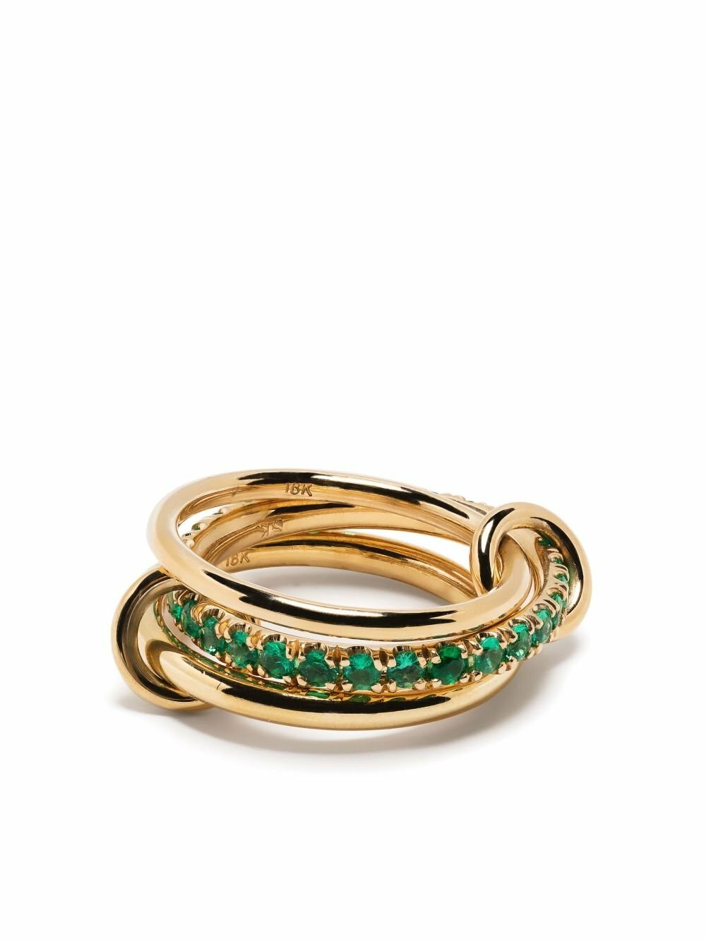 Spinelli Kilcollin 18K Yellow Gold Petunia Emerald Ring Spinelli Kilcollin