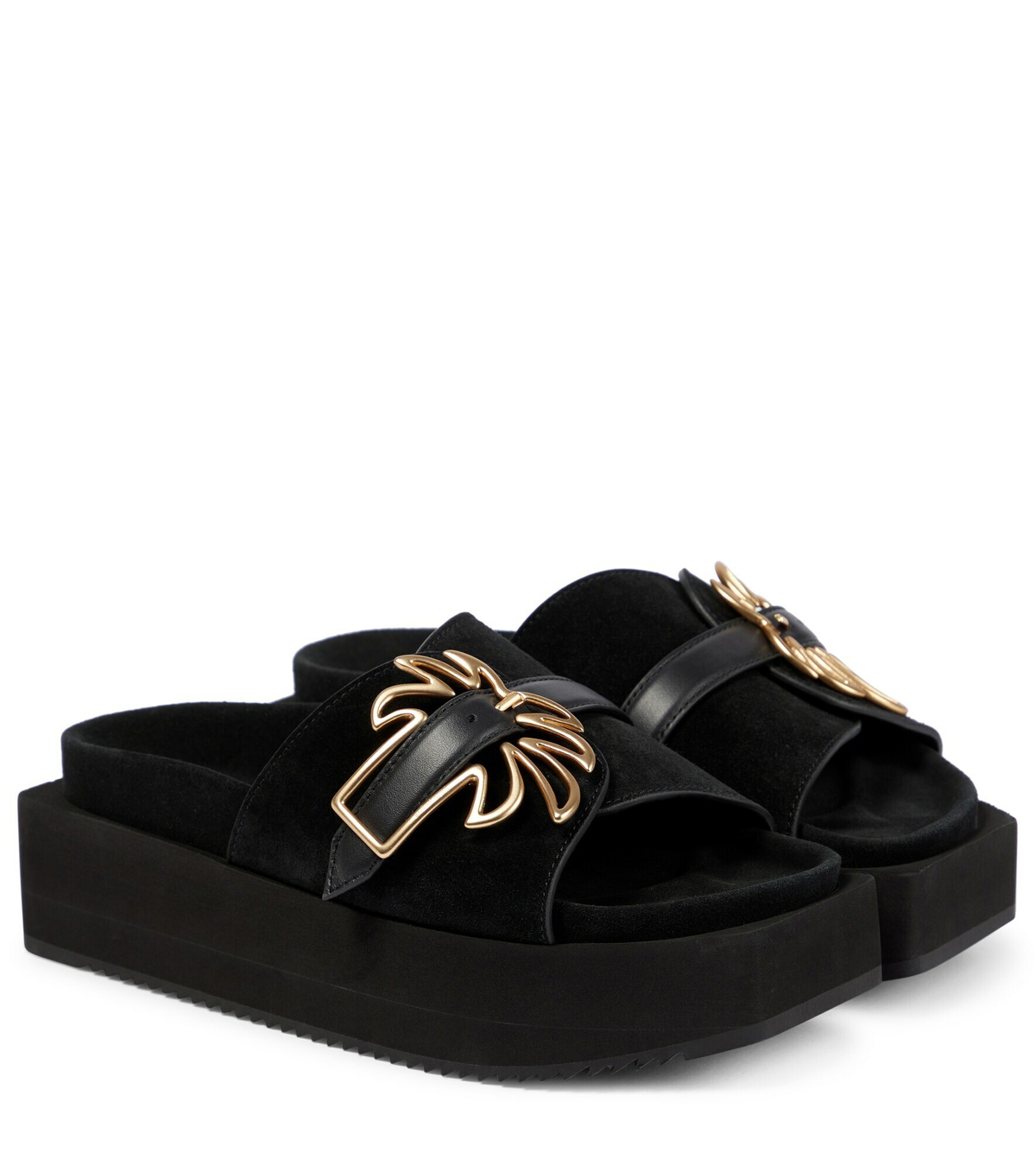 Palm Angels - Suede platform sandals Palm Angels