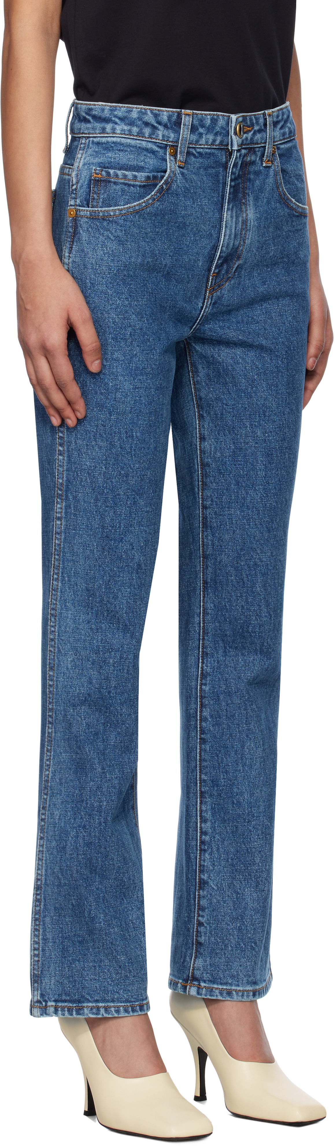 KHAITE Blue Vivian Jeans Khaite