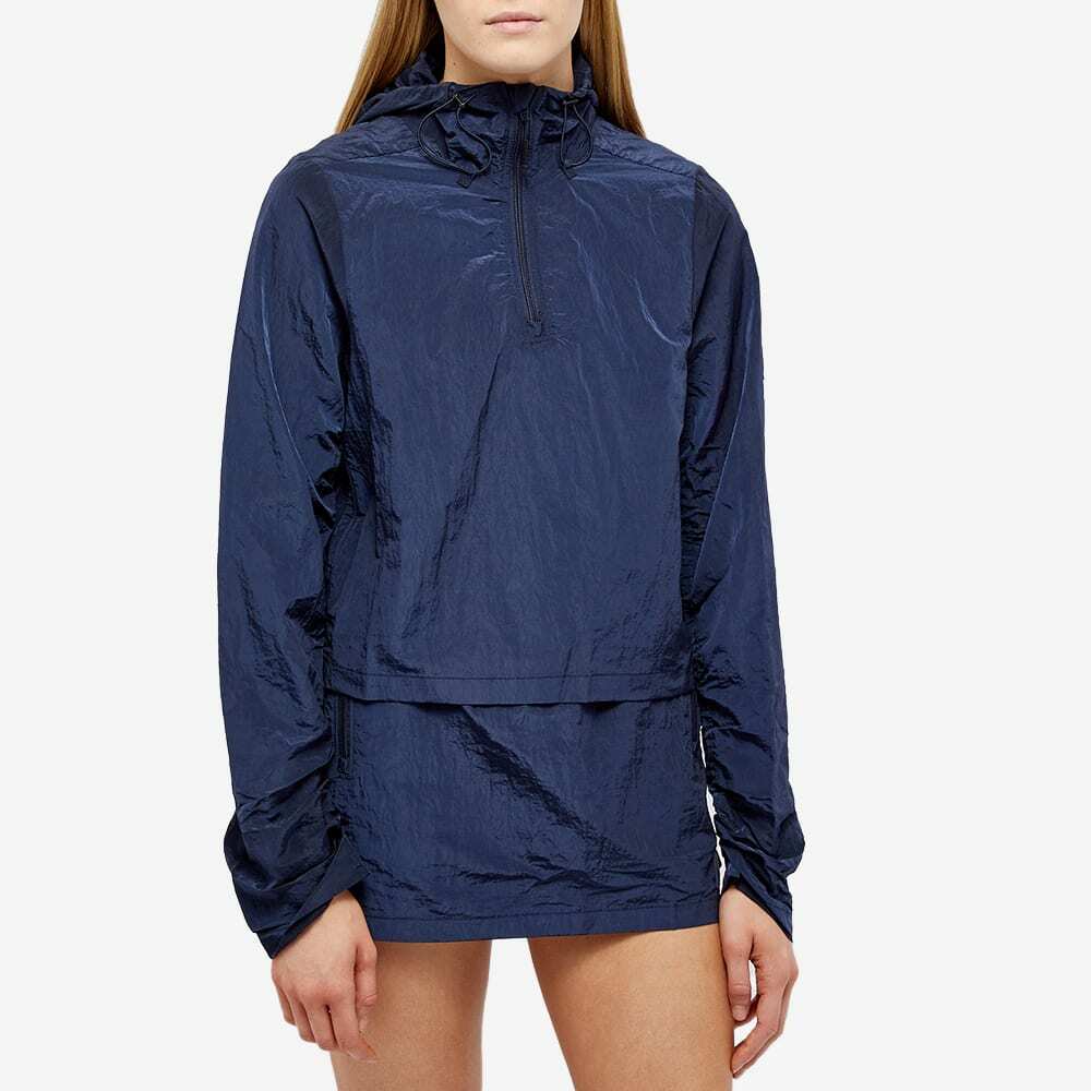 Rains Women's Wrinkled Nylon Pullover Jacket in Ink Rains
