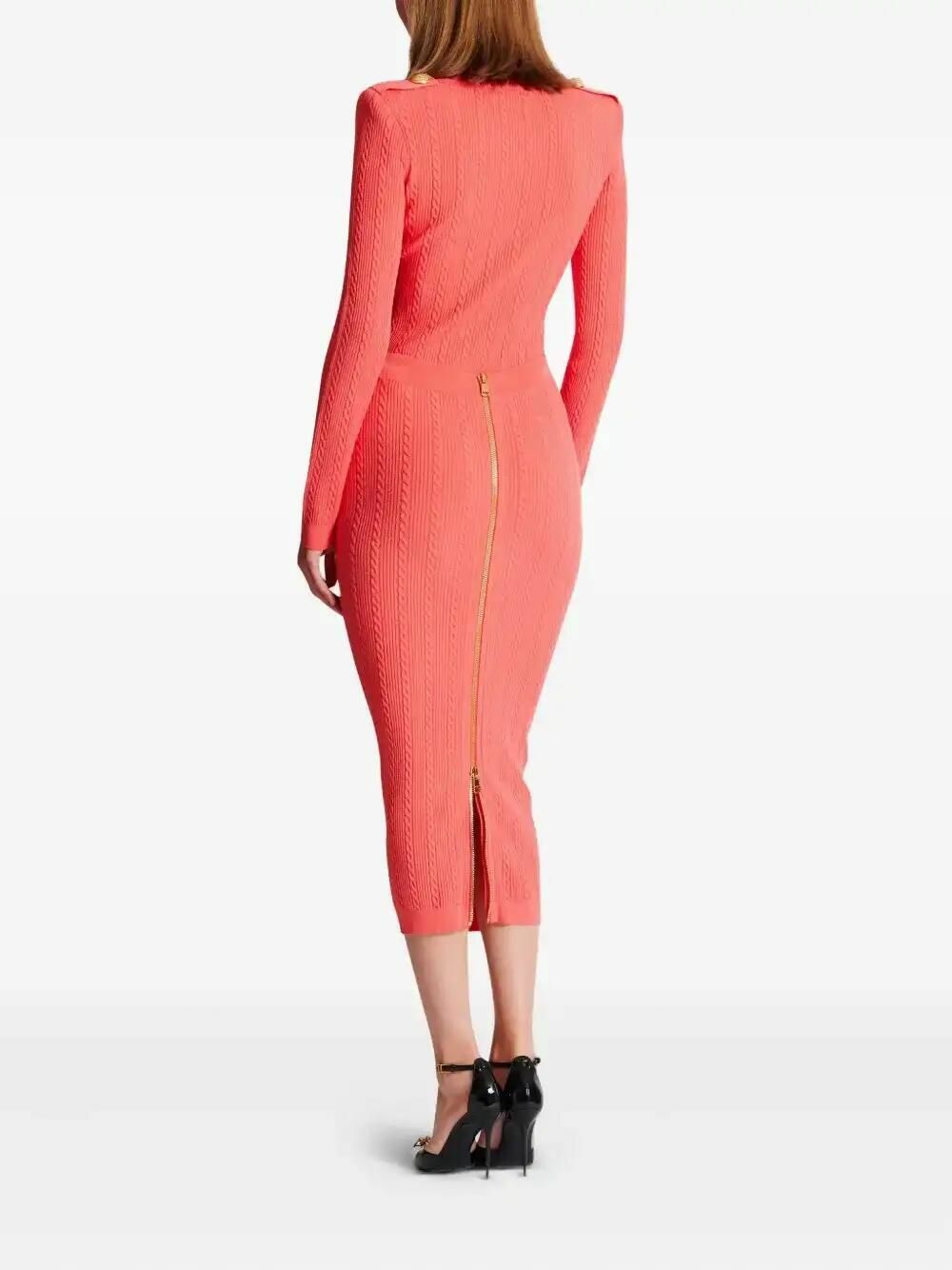 Balmain Cable-Knit Skirt Balmain