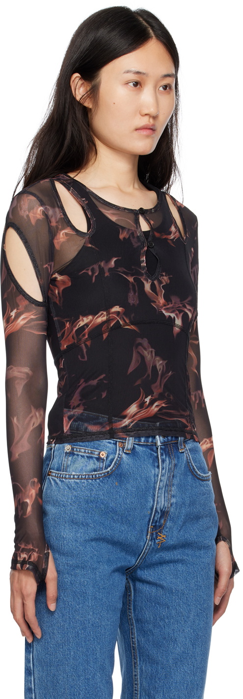 Ksubi Black Void Long Sleeve T-Shirt Ksubi