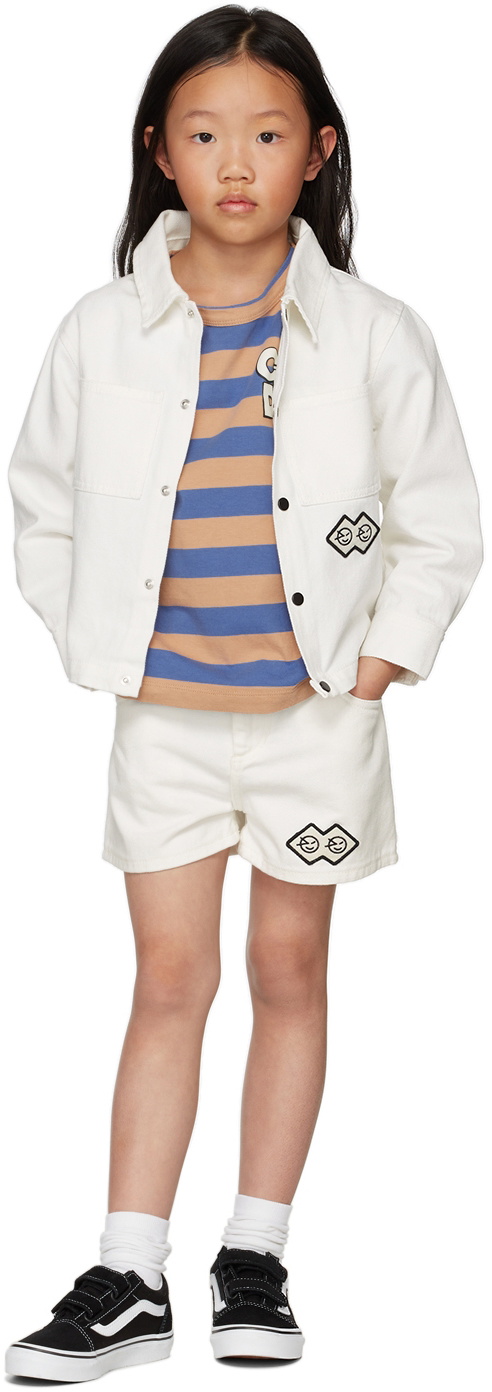 Wynken Kids White 'Good Day' Denim Jacket Wynken