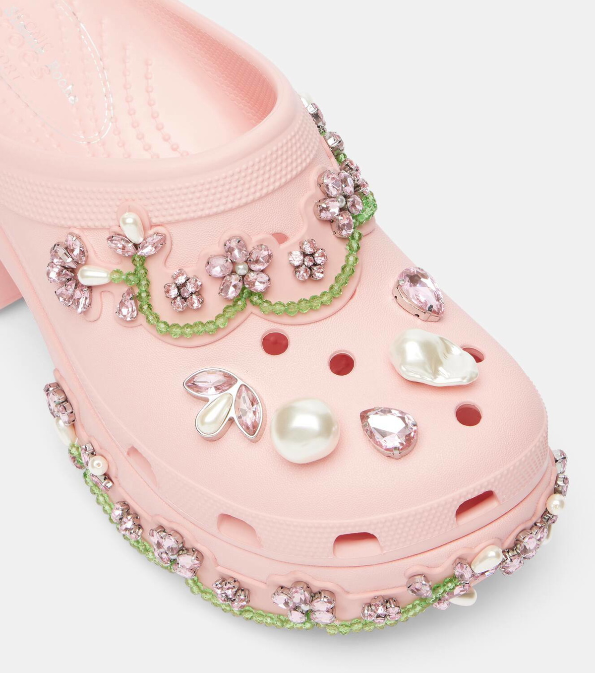 Simone Rocha x Crocs Siren embellished platform clogs Simone Rocha