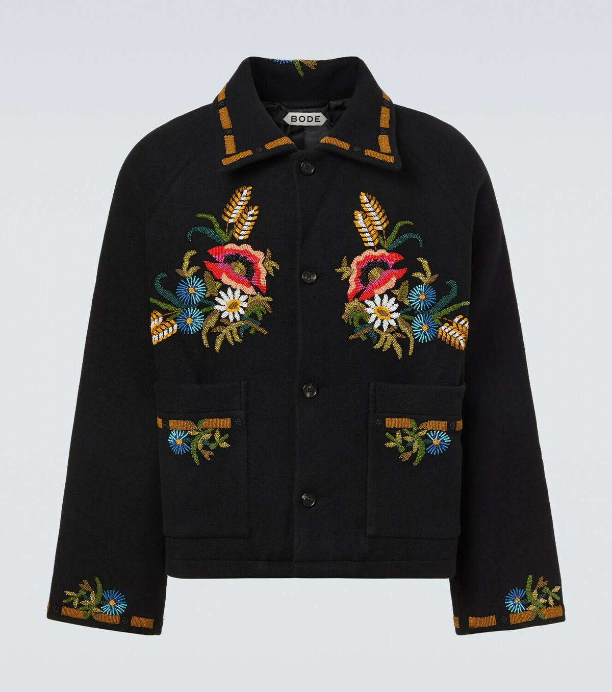 Bode Beaded Aquitaine embellished wool jacket Bode