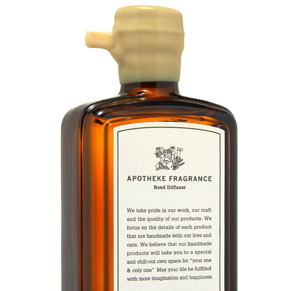 Apotheke Fragrance Reed Diffuser in White Vetiver Apotheke Fragrance