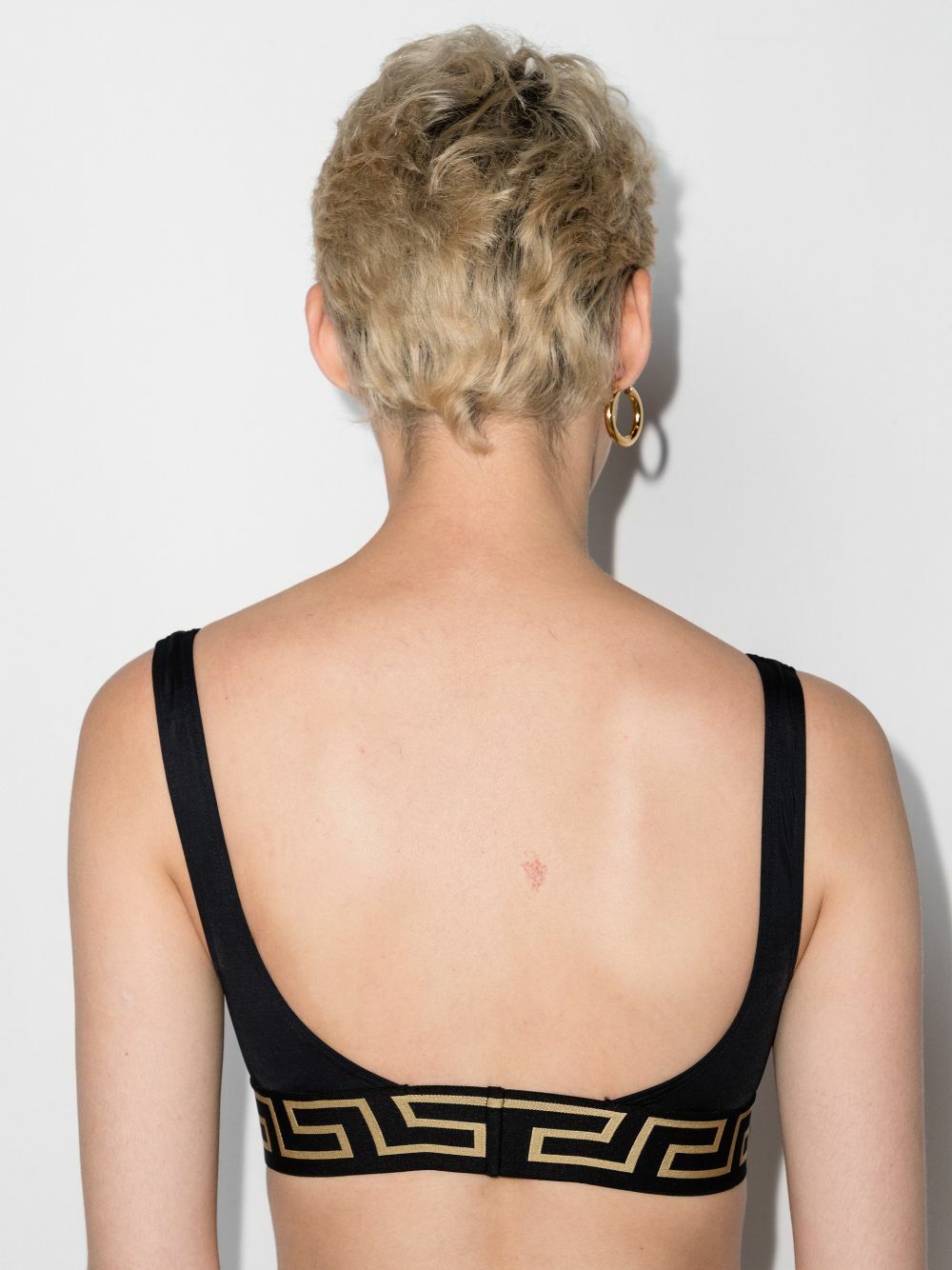 Versace Greca Border Triangle Bikini Top Versace