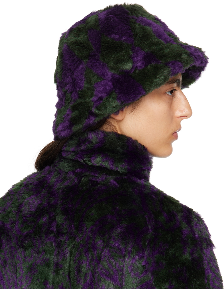 NEEDLES Green & Purple Bermuda Hat Needles