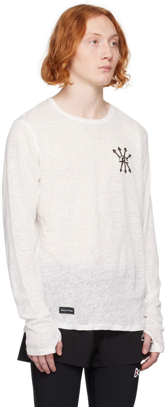 District Vision White Sukha Long Sleeve T-Shirt District Vision