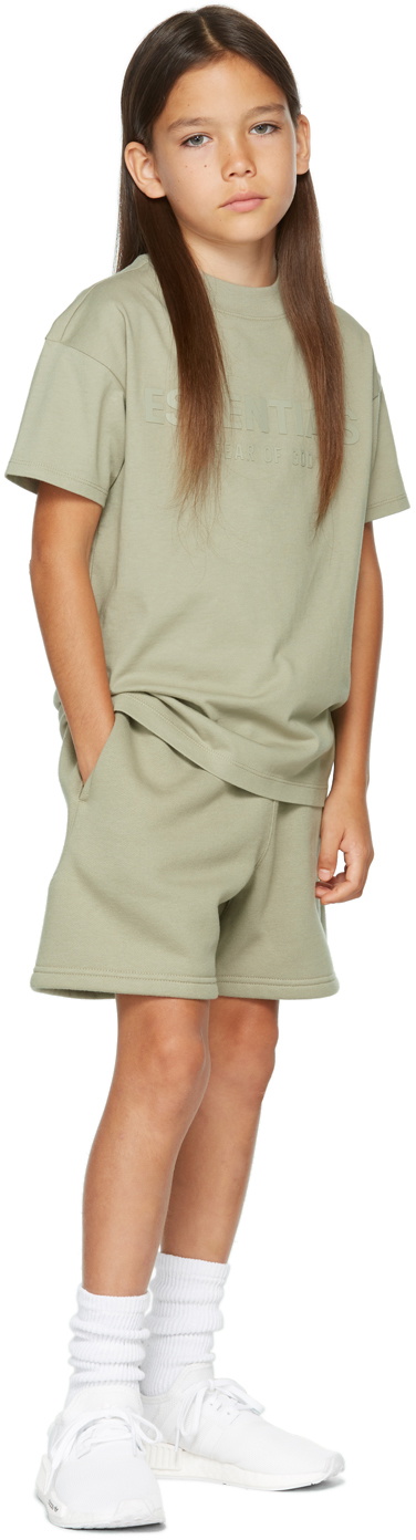 Essentials Kids Green Logo T-Shirt Essentials