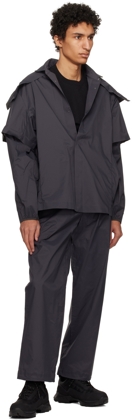 Goldwin 0 Gray Wind Shirt Jacket Goldwin 0