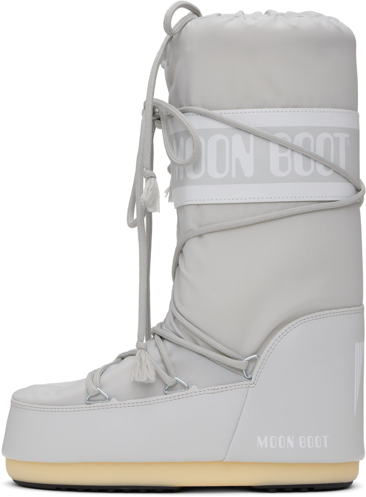 Moon Boot Gray Icon Nylon Boots Moon Boot