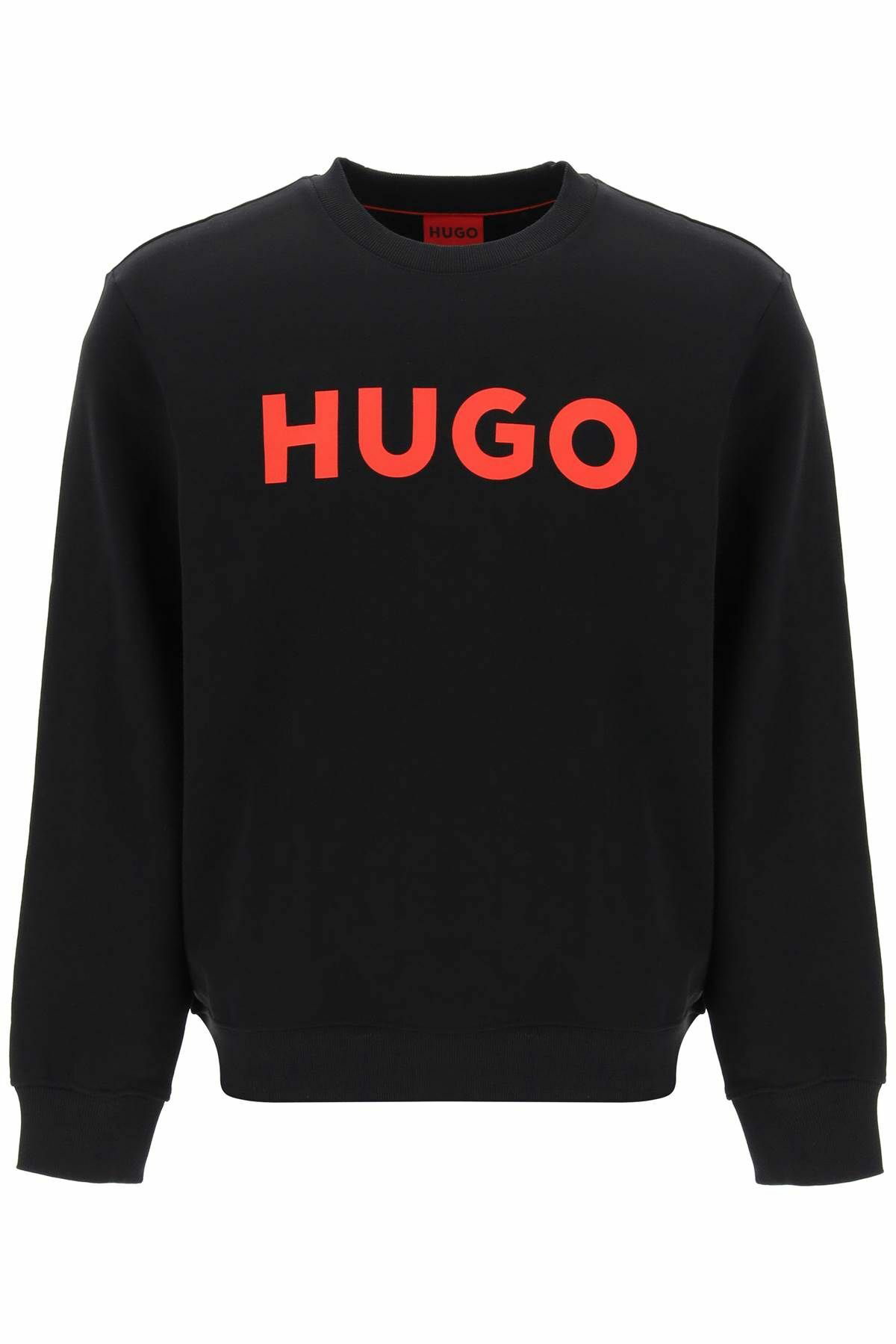 HUGO logo print sweatshirt Black Hugo Boss