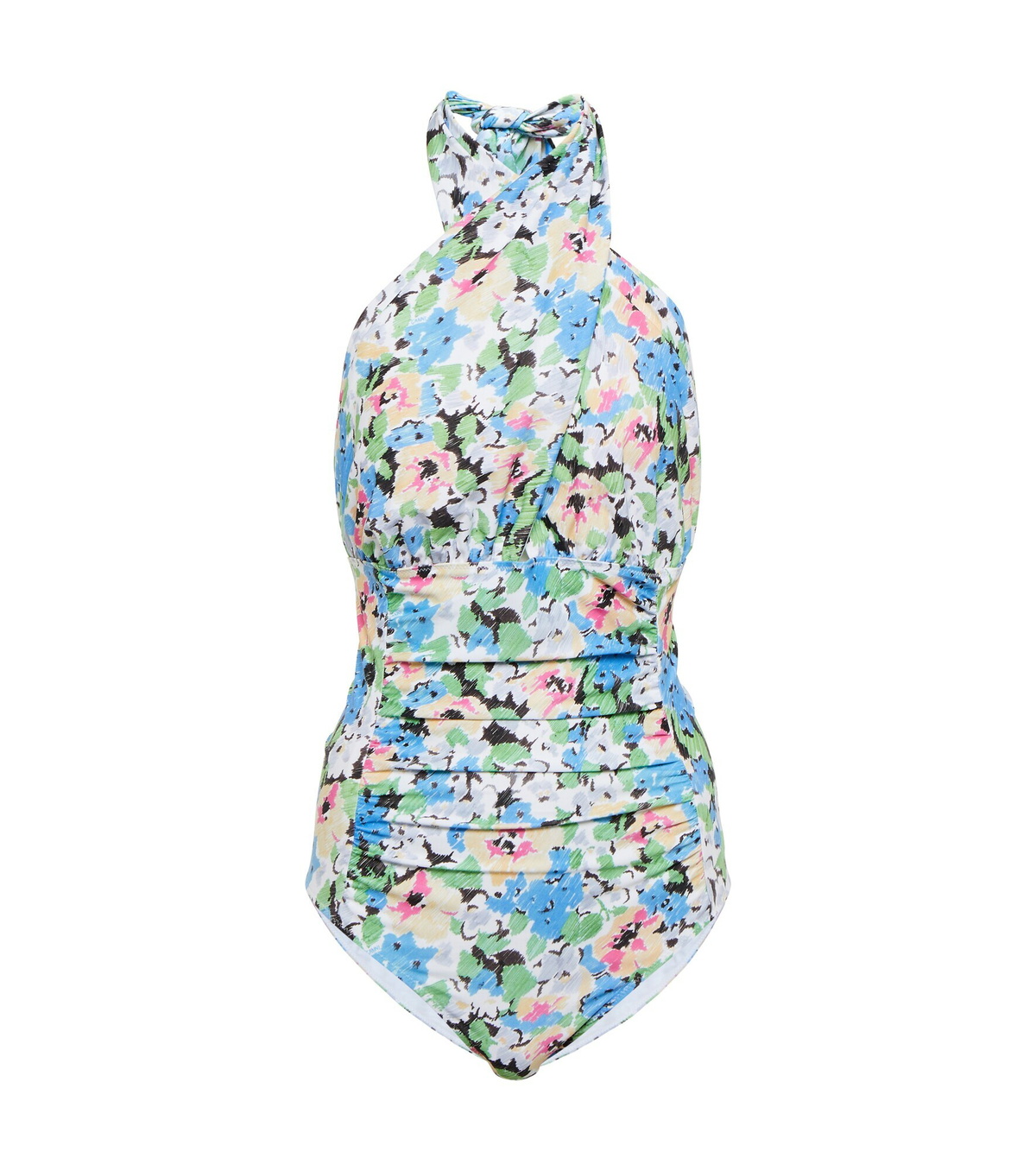 Ganni - Floral halterneck swimsuit GANNI