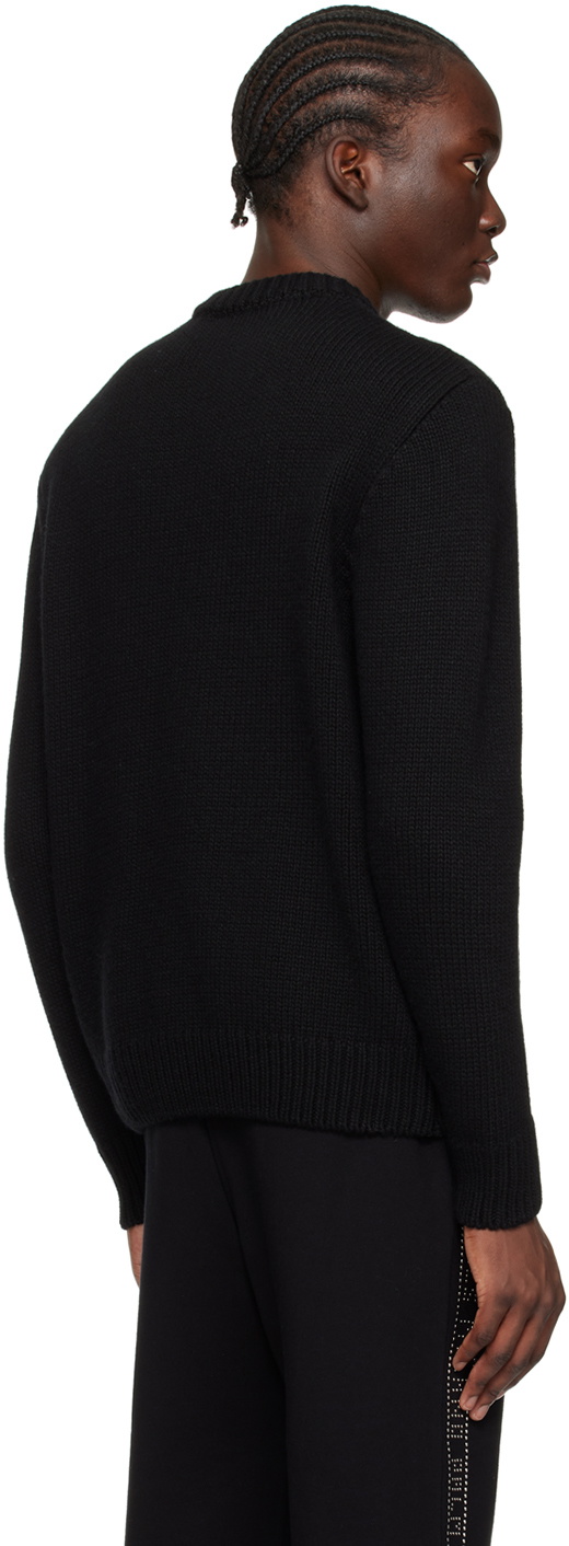Palm Angels Black Milano Stud Sweater Palm Angels