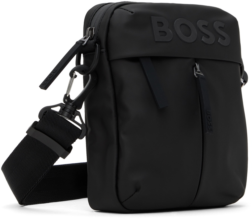 BOSS Black Faux-Leather Reporter Bag BOSS