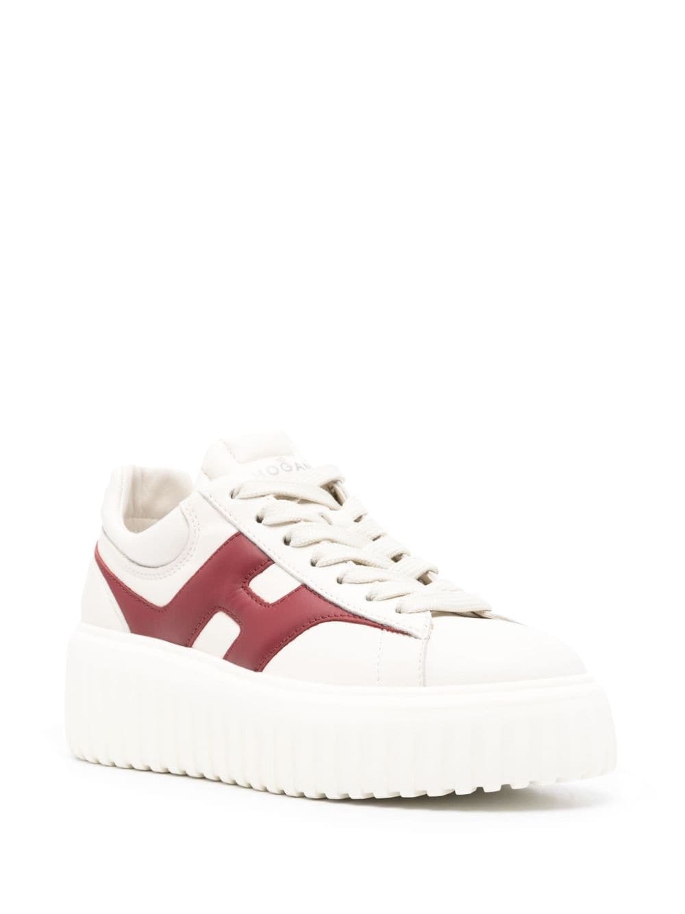 HOGAN - H-striped Leather Sneakers Hogan