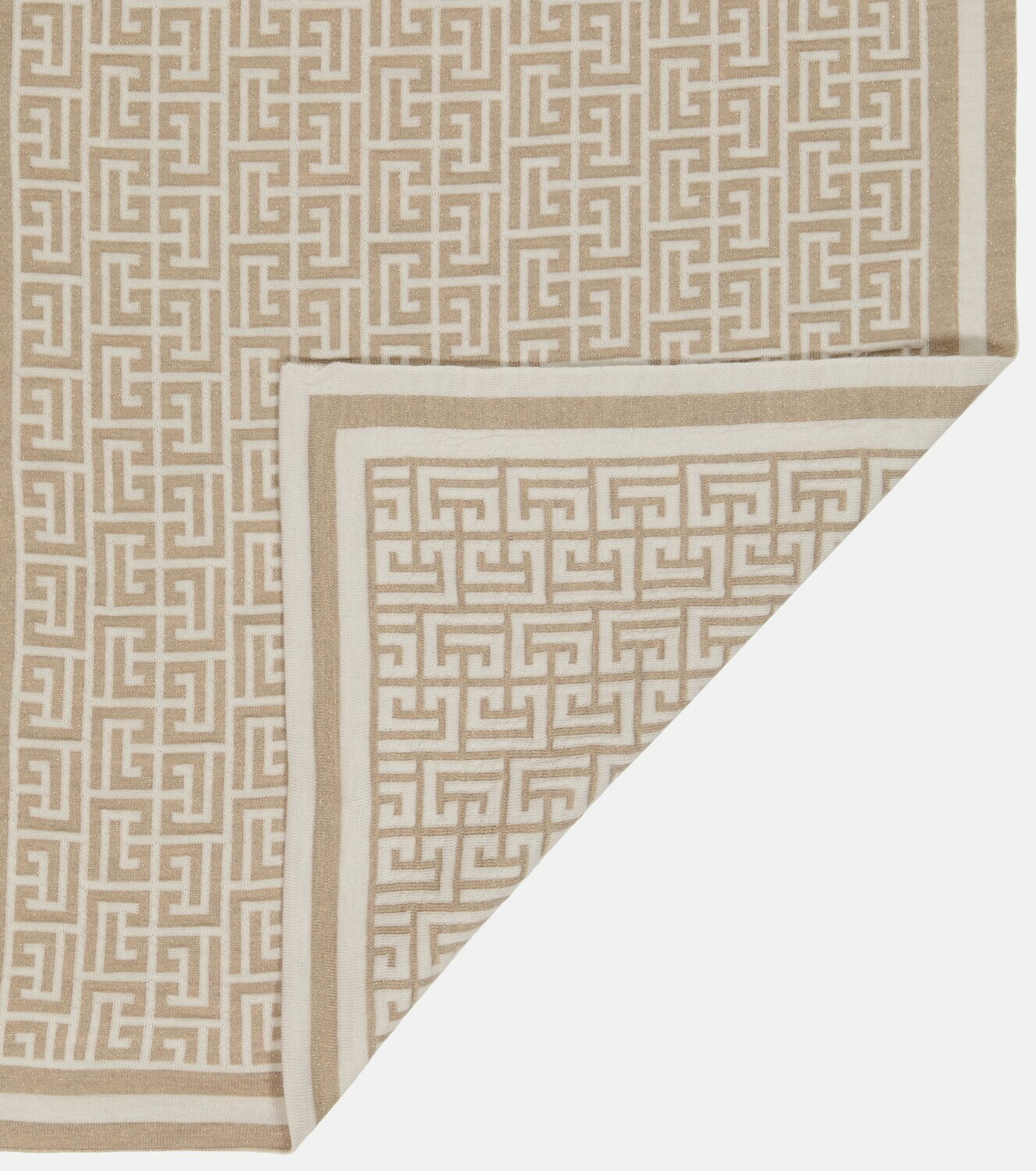 Balmain - Monogram wool-blend scarf Balmain