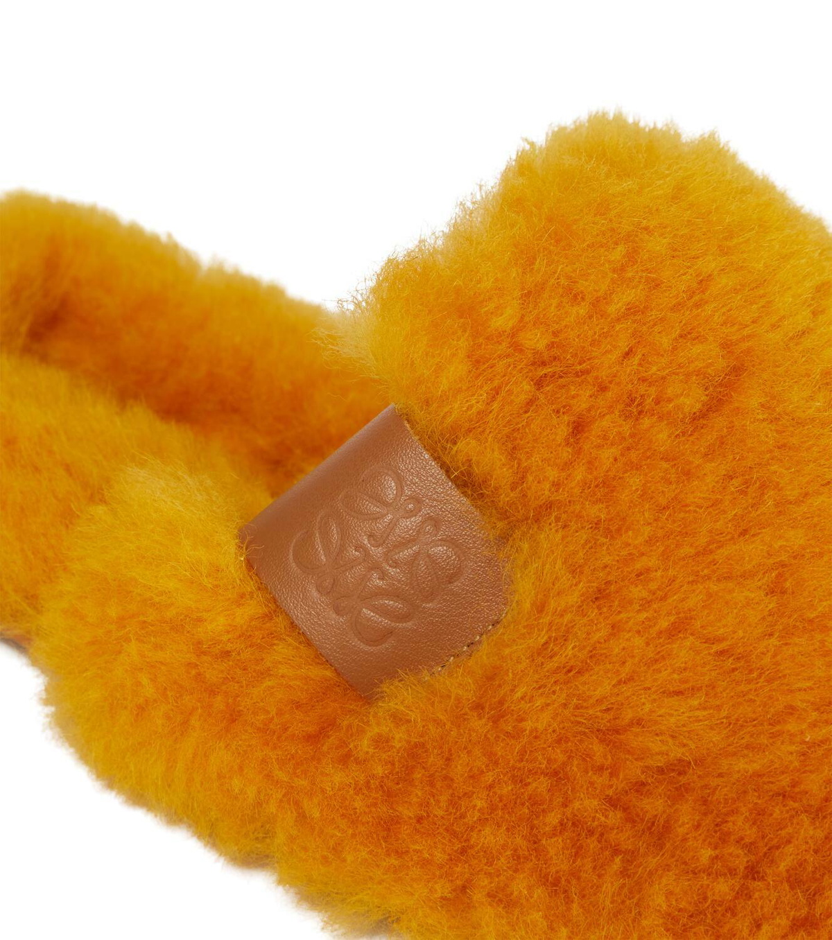 Loewe Logo-patch shearling slippers Loewe