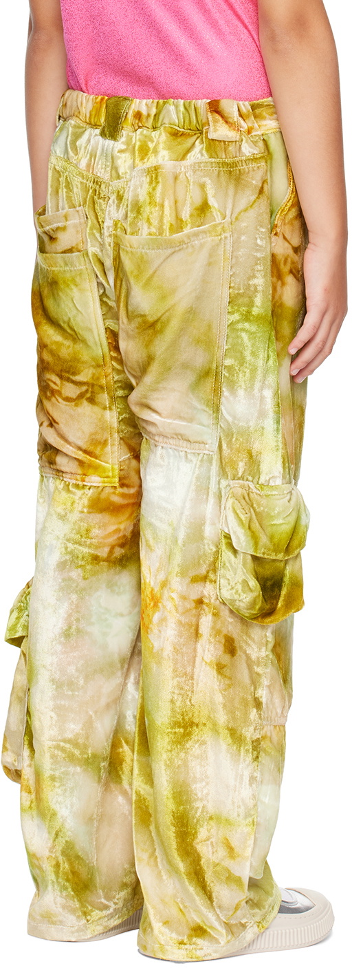 Collina Strada Kids Green Lawn Cargo Pants Collina Strada