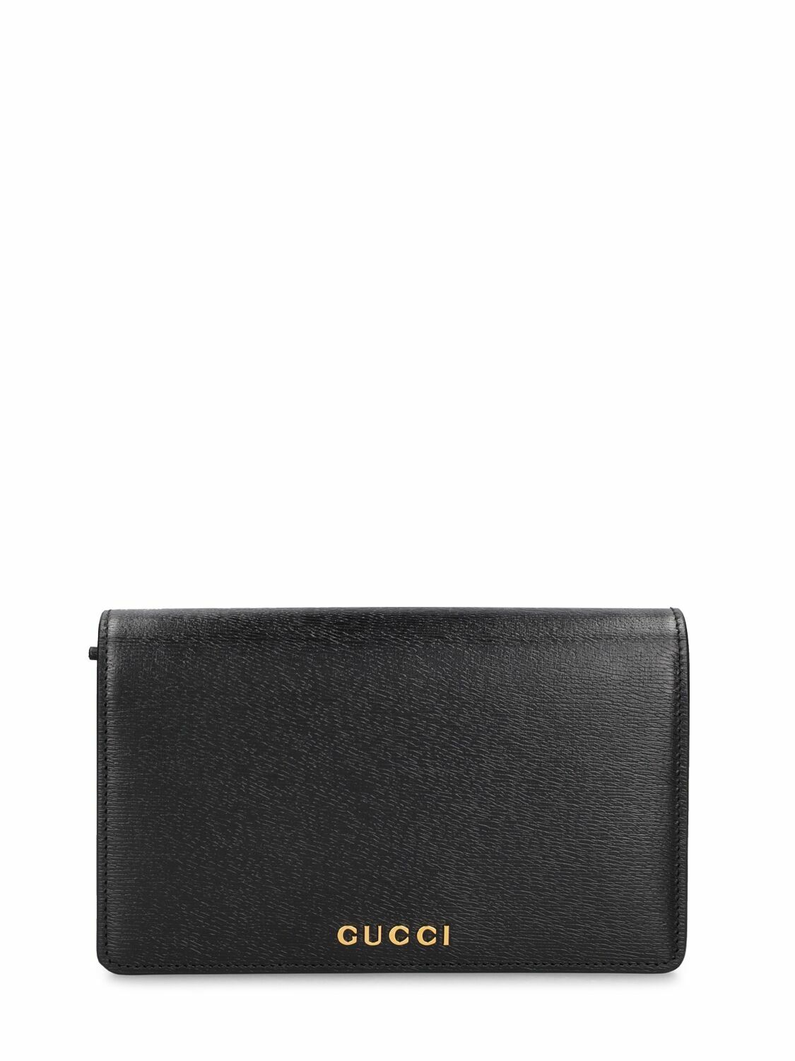 GUCCI - Gucci Script Leather Chain Wallet Gucci