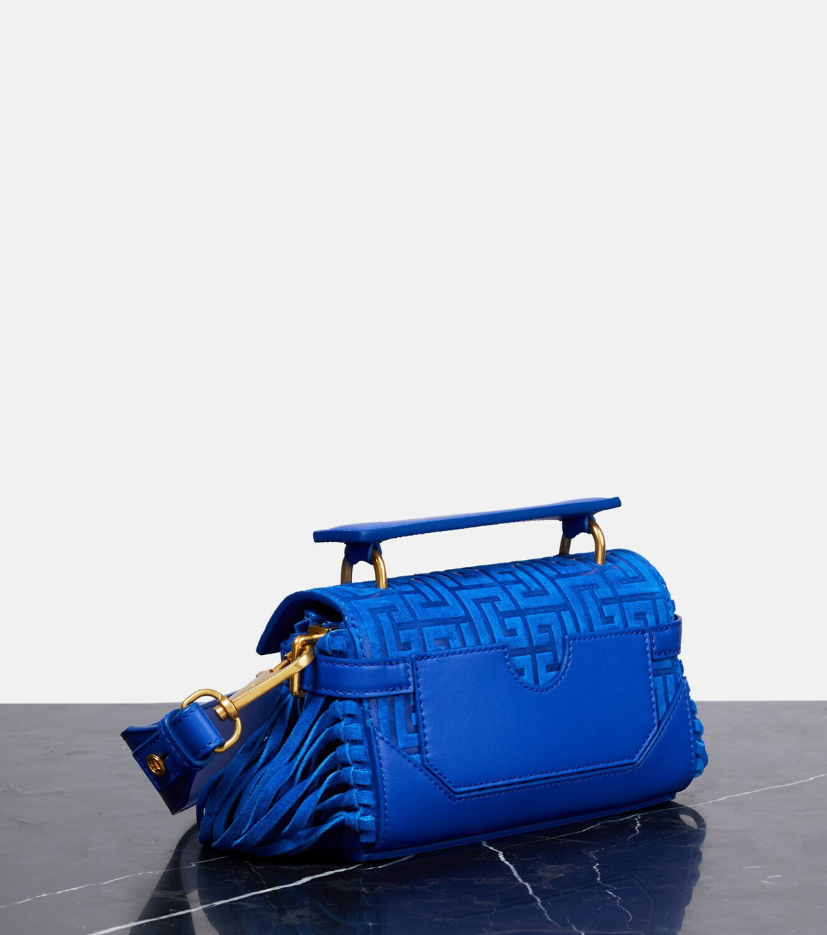 Balmain - B-Buzz 19 suede shoulder bag Balmain