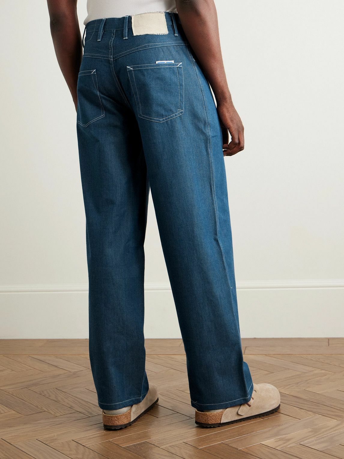 Story mfg. - Poetry Wide-Leg Organic Jeans - Blue Story Mfg.