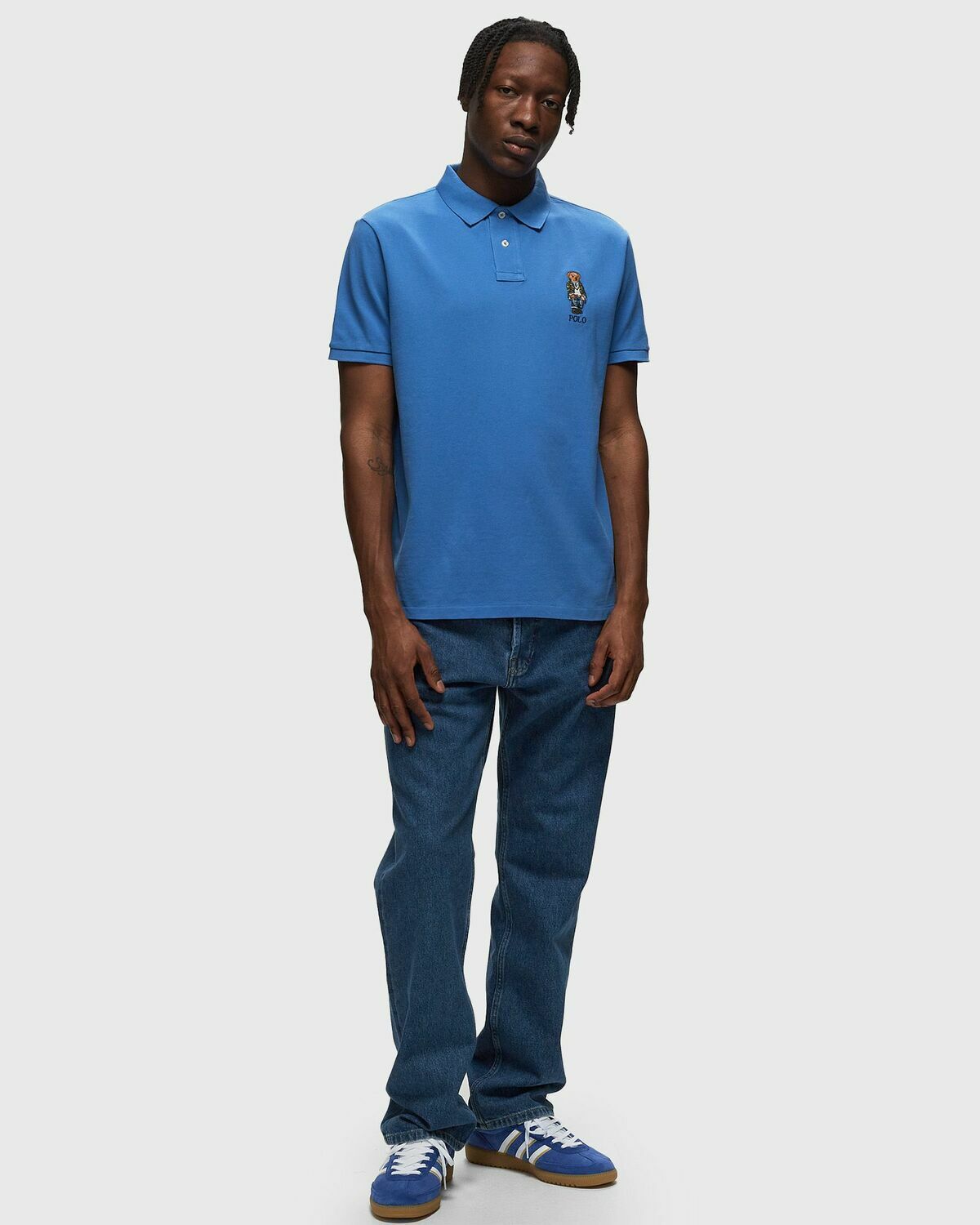 Polo Ralph Lauren Sskccmslm1 Short Sleeve Polo Shirt Blue Polos Polo ...