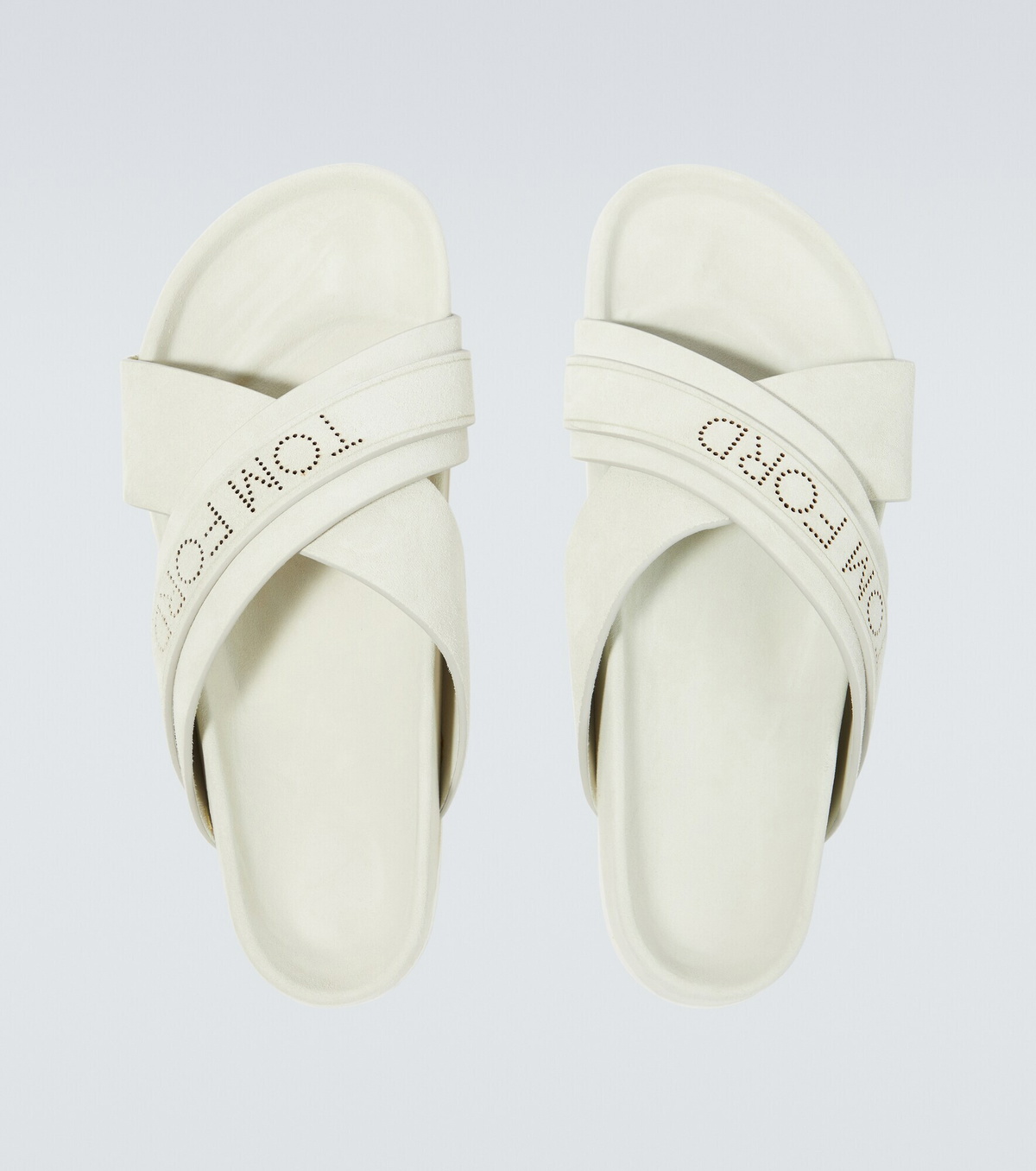 Tom Ford - Logo suede slides TOM FORD