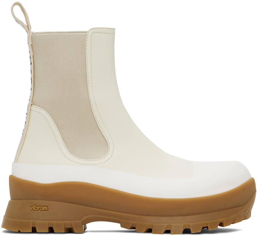 Stella McCartney Off-White Trace Boots Stella McCartney