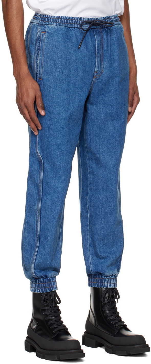 Juun.J Blue Drawstring Jeans Juun.J