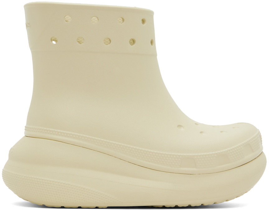 Crocs Off-White Crush Boots Crocs