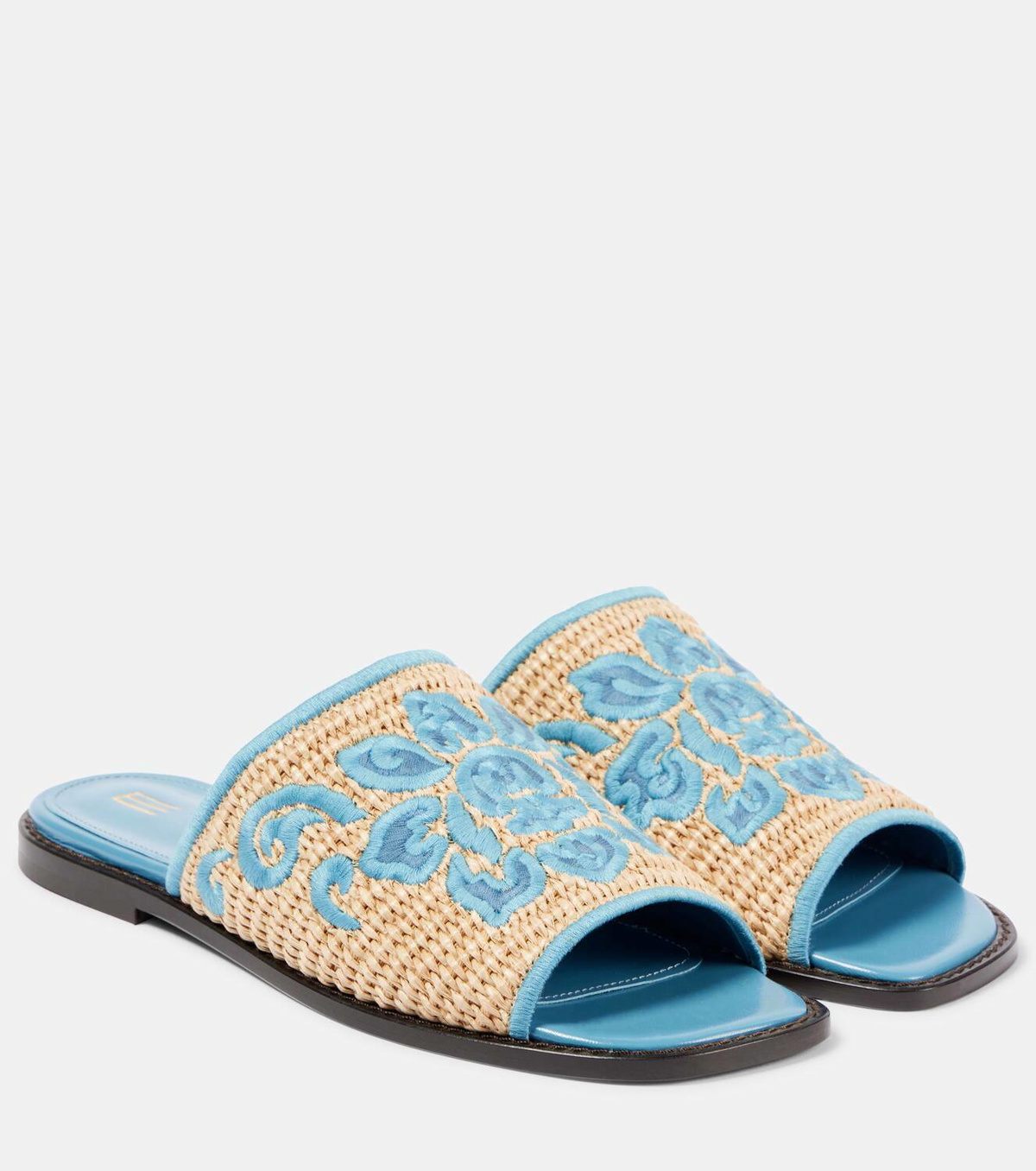 Etro Leather espadrille slides Etro