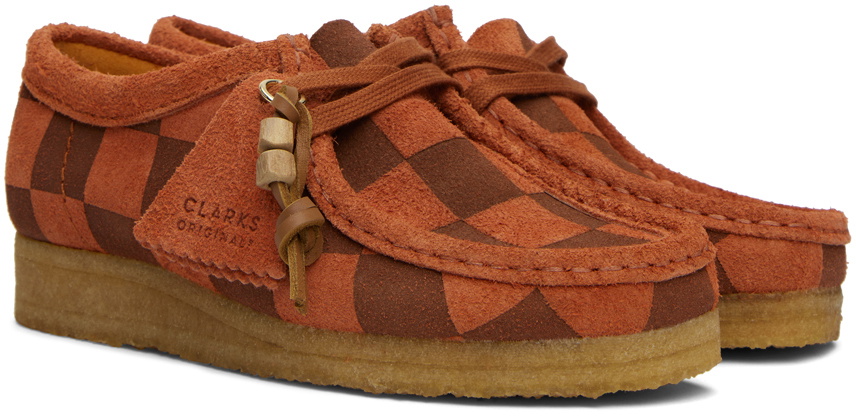Clarks Originals Orange Wallabee Derbys Clarks Originals